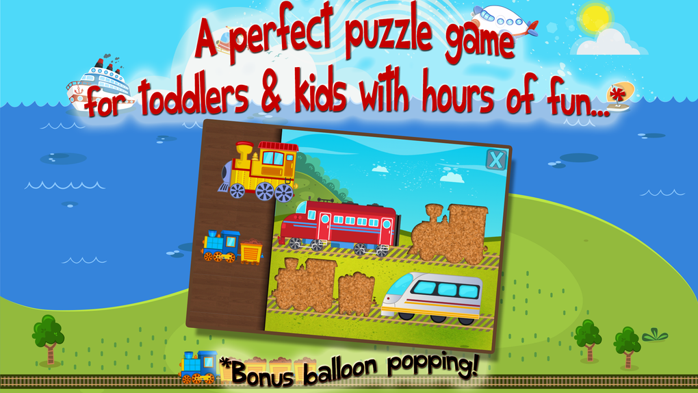 Kids Train Puzzle for Toddlers para iPhone - Descargar