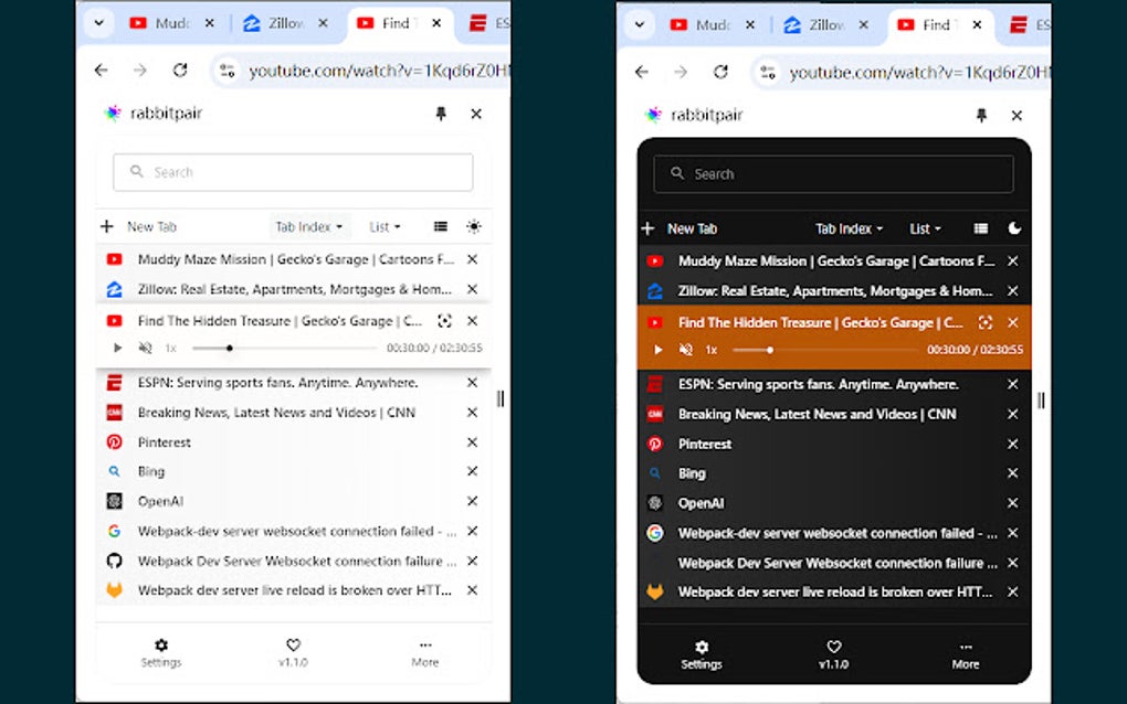 Colorful Side Panel Tabs สำหรับ Google Chrome - ส่วนขยาย ดาวน์โหลด
