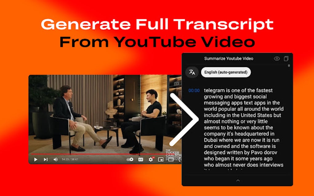 Transcript Youtube Video Google Chrome 용 - 확장 프로그램 다운로드