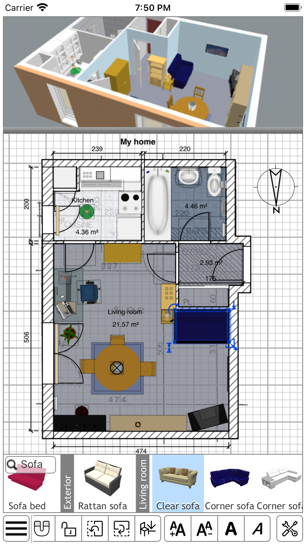 Sweet Home 3D Mobile for iPhone - Download