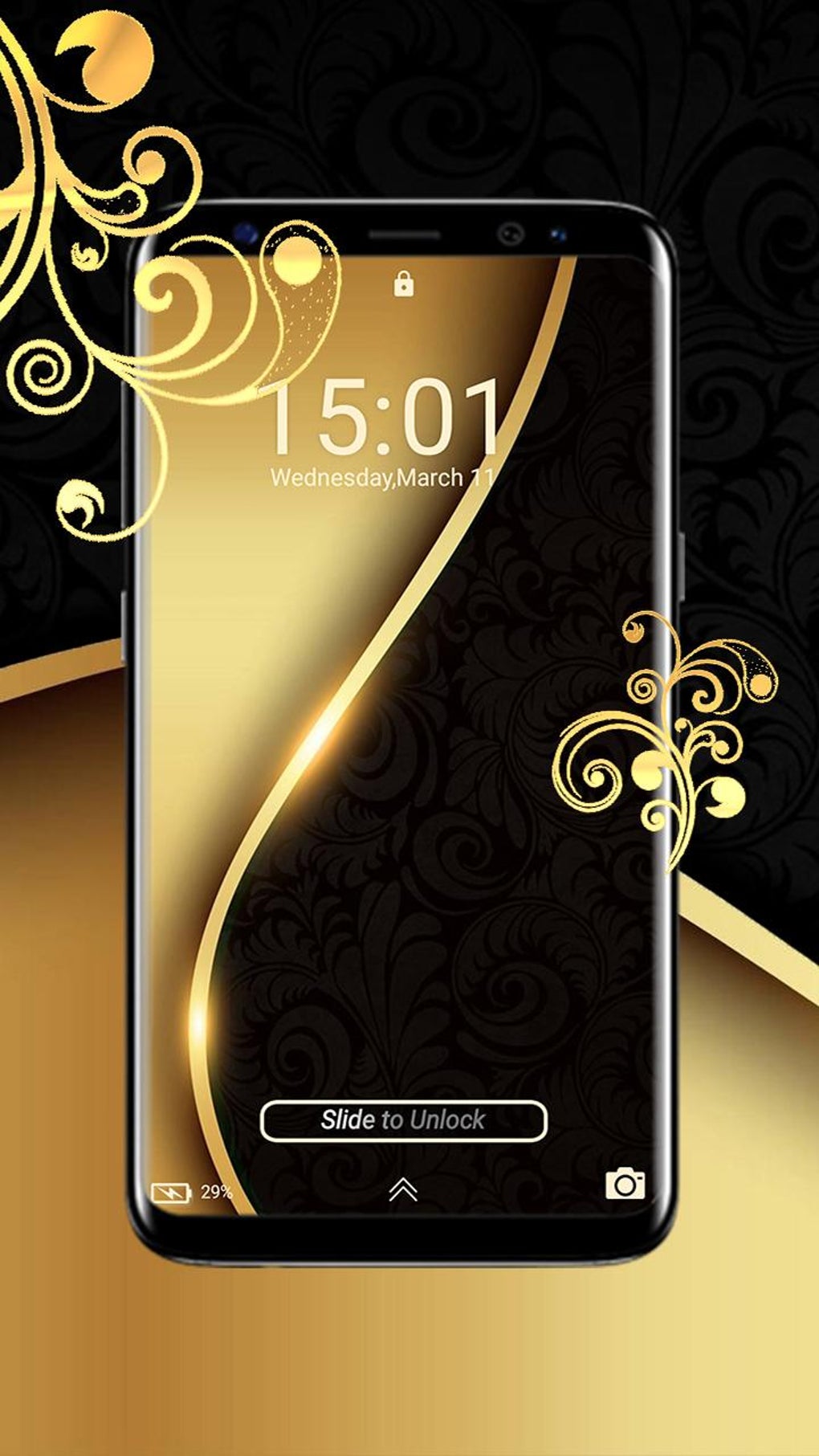 Gold Black Launcher Theme for Android - Download