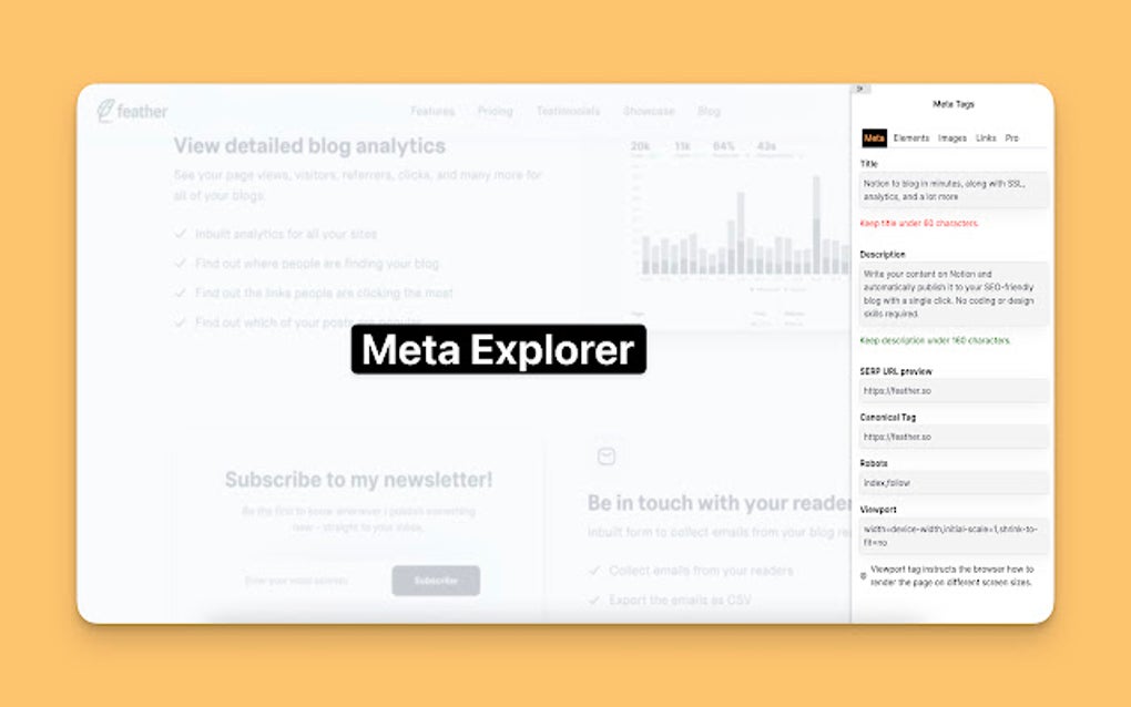 Meta Explorer para Google Chrome - Extensão Download