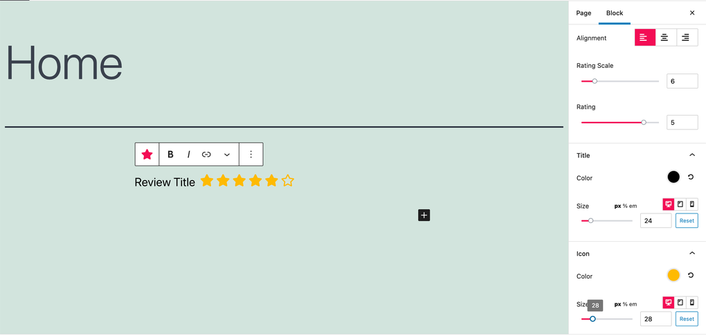 Star Rating Block for Block Editor para WordPress - Descargar