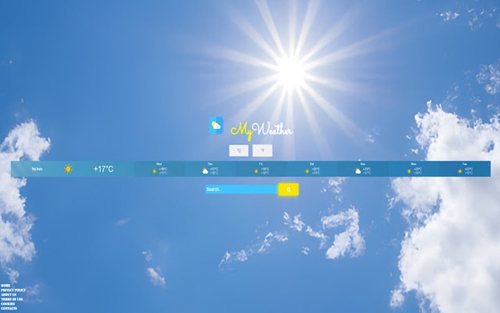 My Weather Google Chrome için - Eklenti İndir