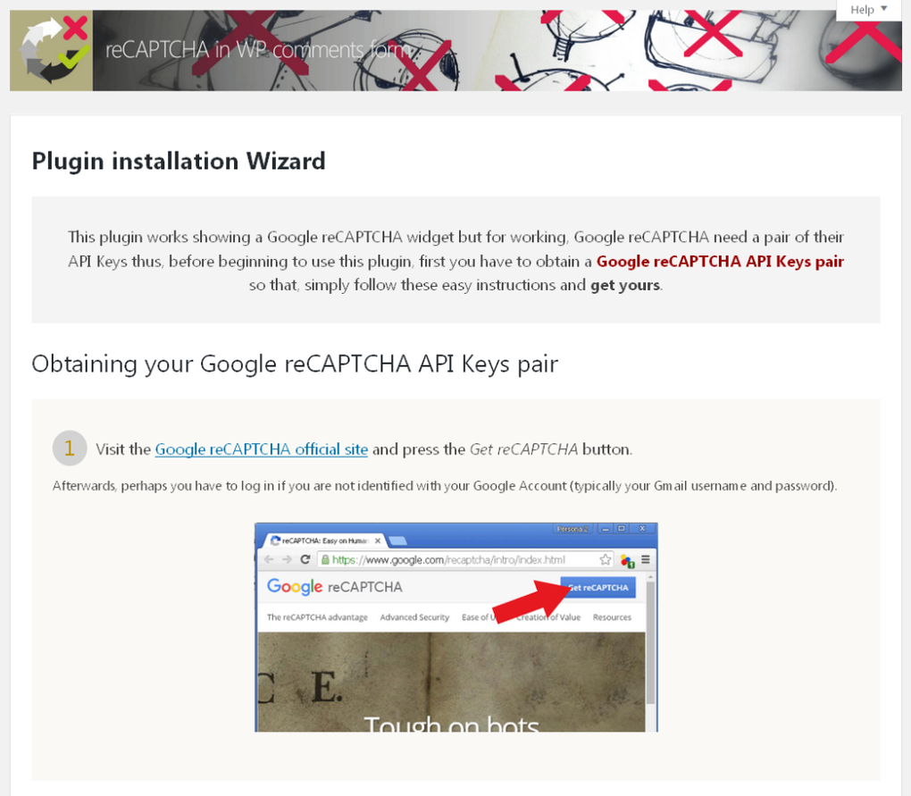 reCAPTCHA in WP comments form para WordPress - Descargar