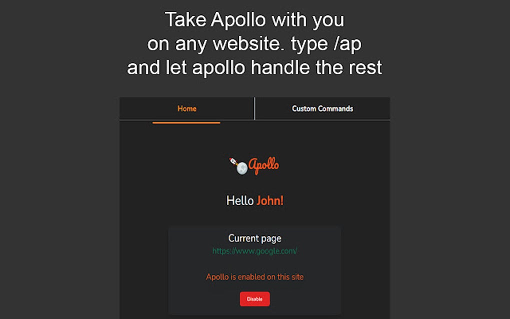 Apollo ai Google Chrome 용 - 확장 프로그램 다운로드