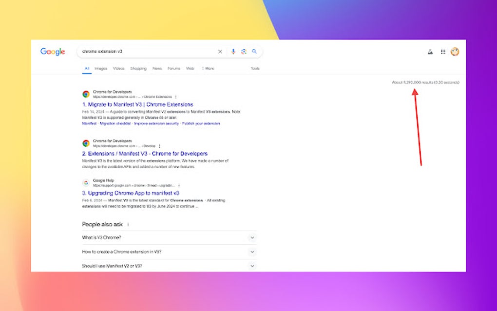 Google Search Results Counter cho Google Chrome - Tiện ích mở rộng Tải về