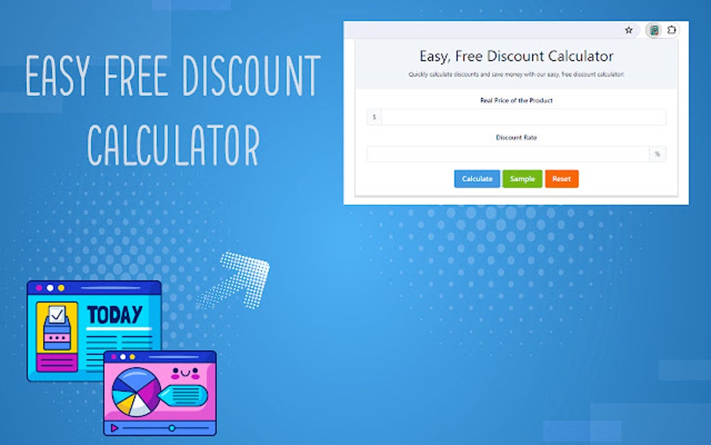 Easy, Free Discount Calculator for Google Chrome - Extension Download