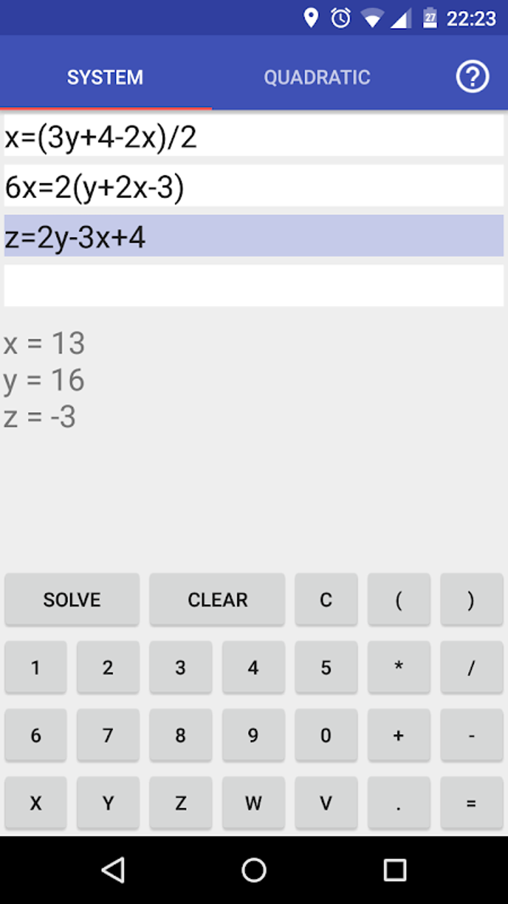 Equation System Solver APK Voor Android Download