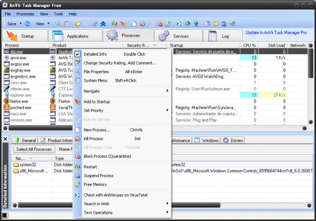 AnVir Task Manager - Descargar