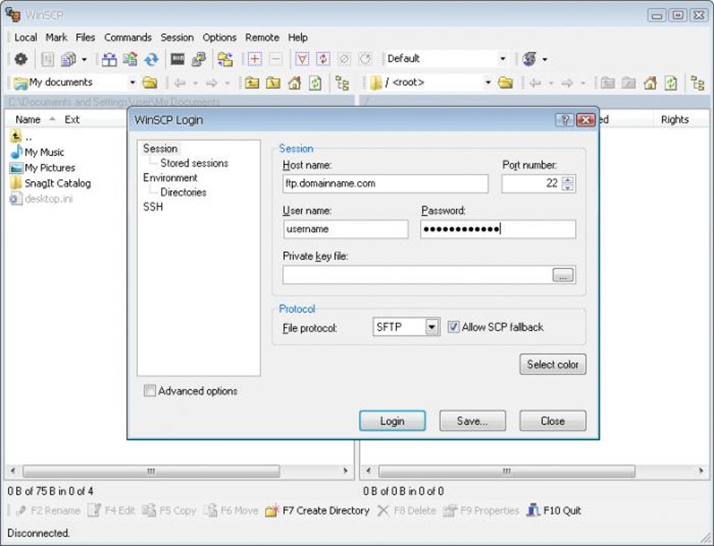 The Overview About Winscp Portable Scp Download Using The Keyboard