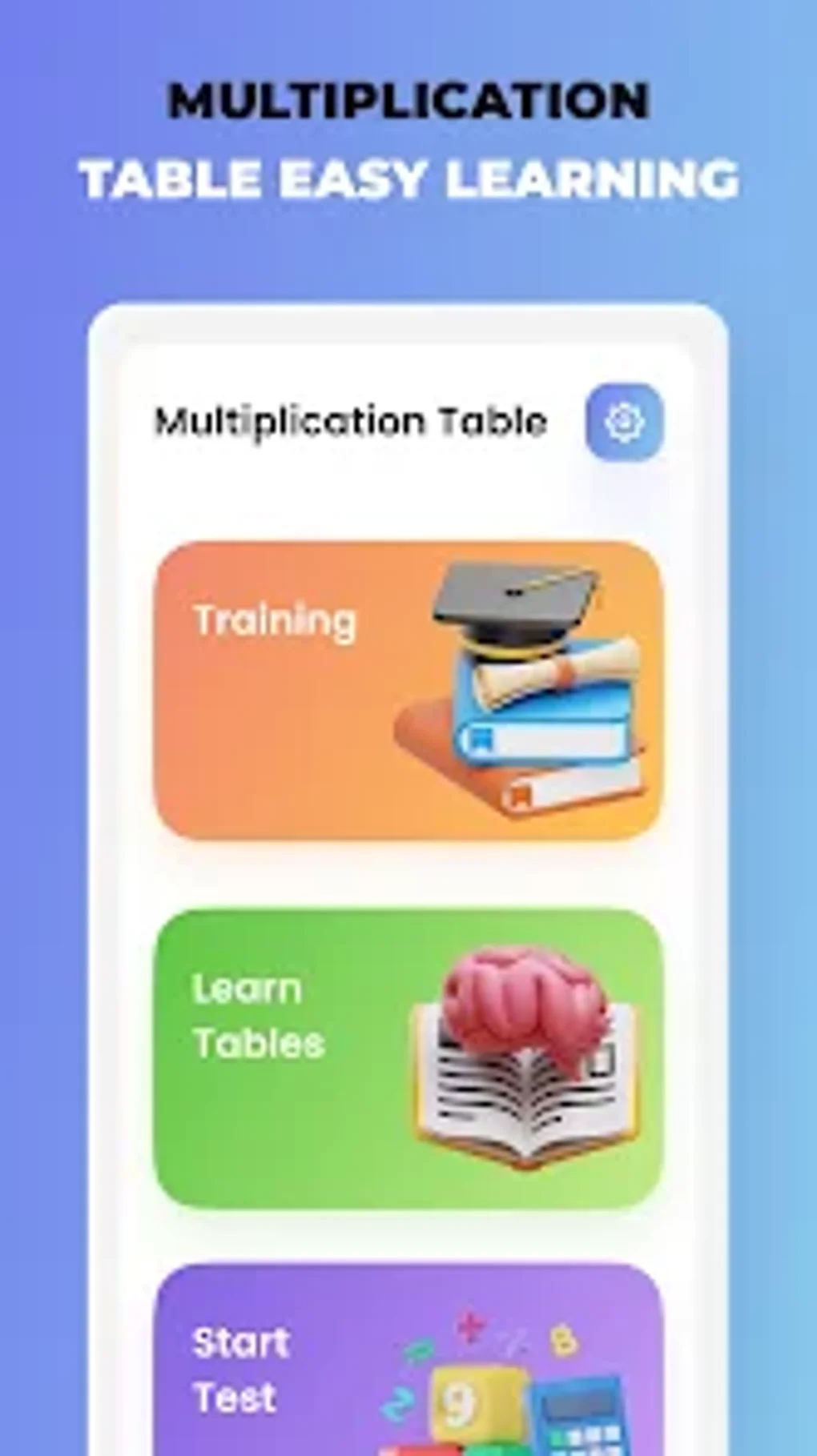 Multiplication table learning สำหรับ Android - ดาวน์โหลด