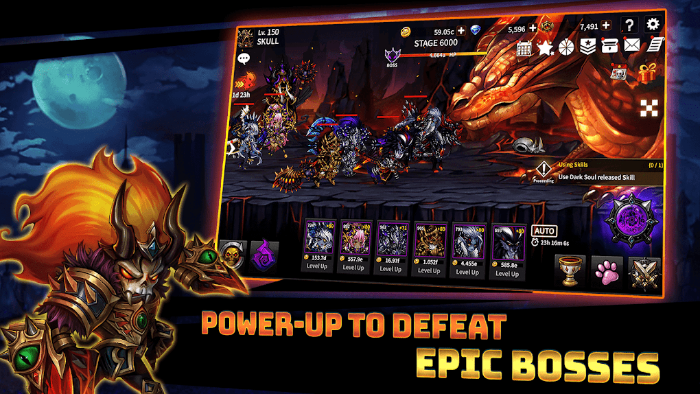 Skull Arena: Idle Hero RPG Game para Android - Descargar