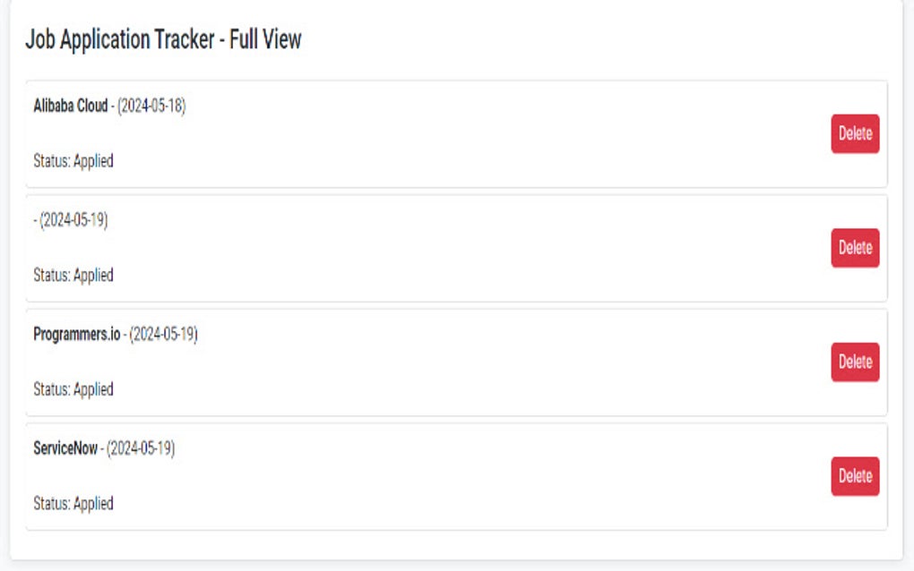 Job Application Tracker para Google Chrome - Extensión Descargar