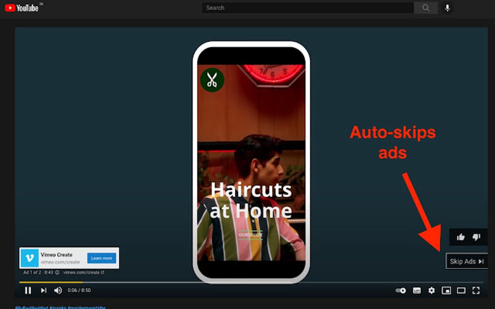 YT Skip Ads para Google Chrome - Extensión Descargar