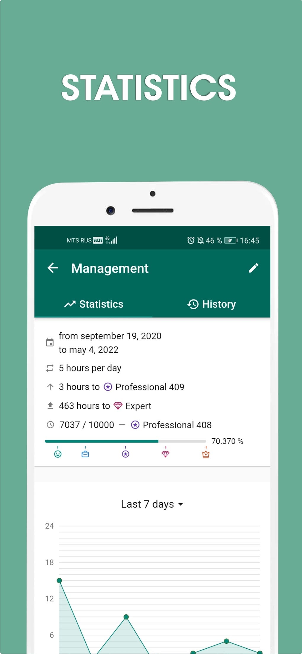 10000 hours - skill tracker for Android - Download