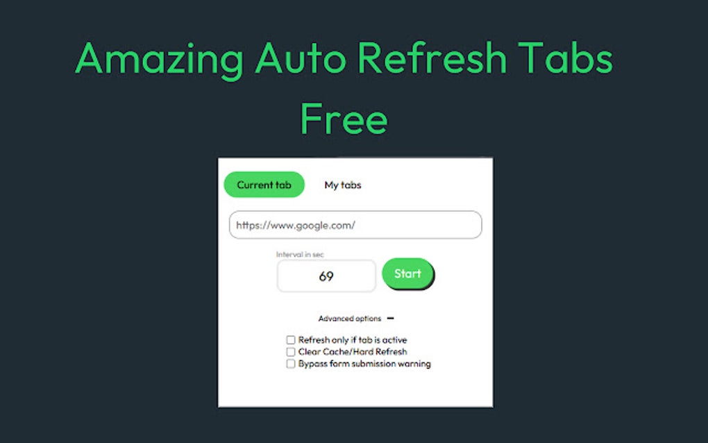 Amazing Auto Refresh Tabs Free Google Chrome 용 - 확장 프로그램 다운로드