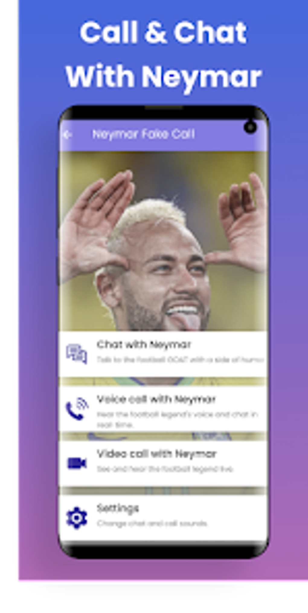 Neymar Fake Video Call Prank para Android - Descargar