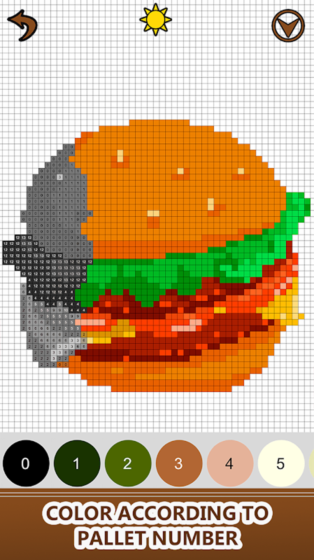 Food Color by Number - Pixel Number Draw Coloring pour Android ...
