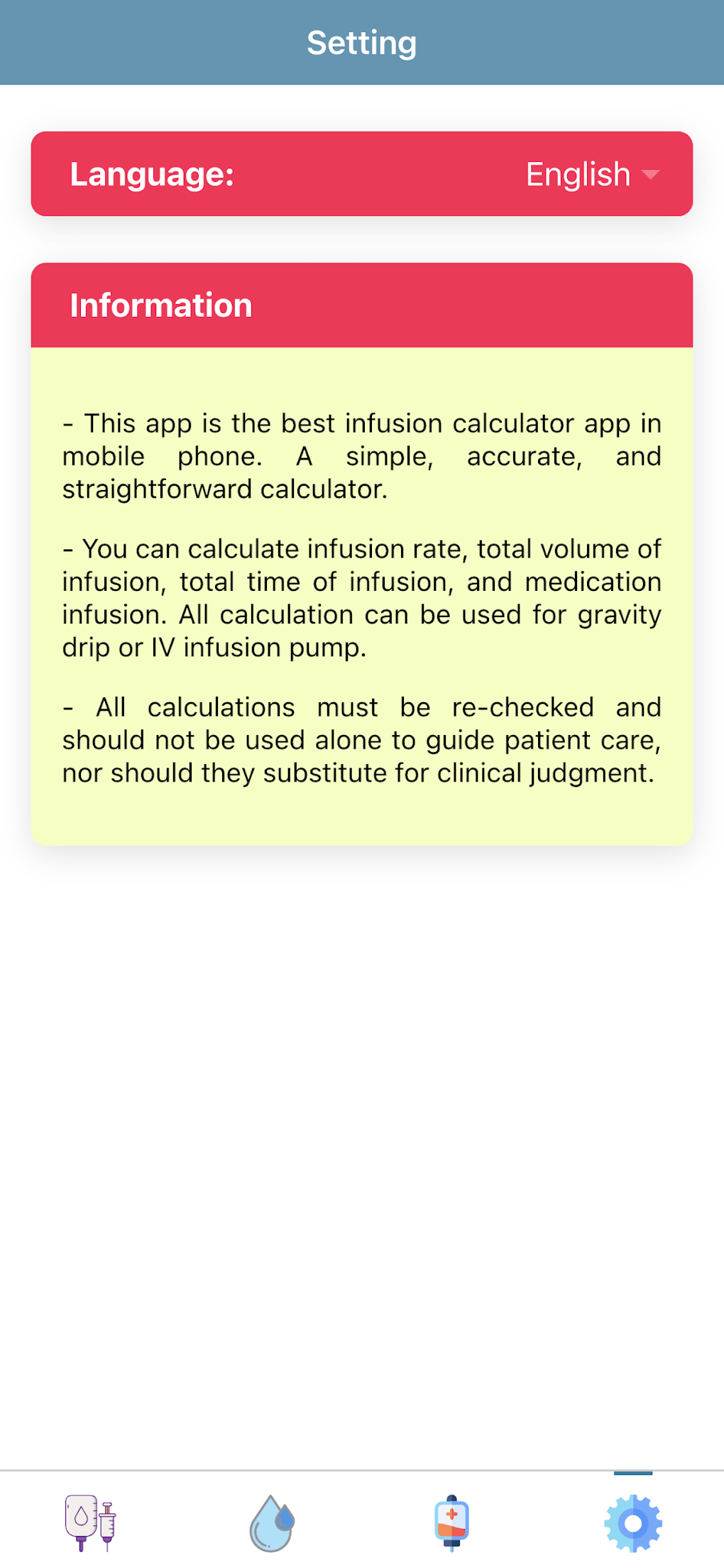 Pocket Infusion Calculator: IV Pump and Drip Rate for Android - Download