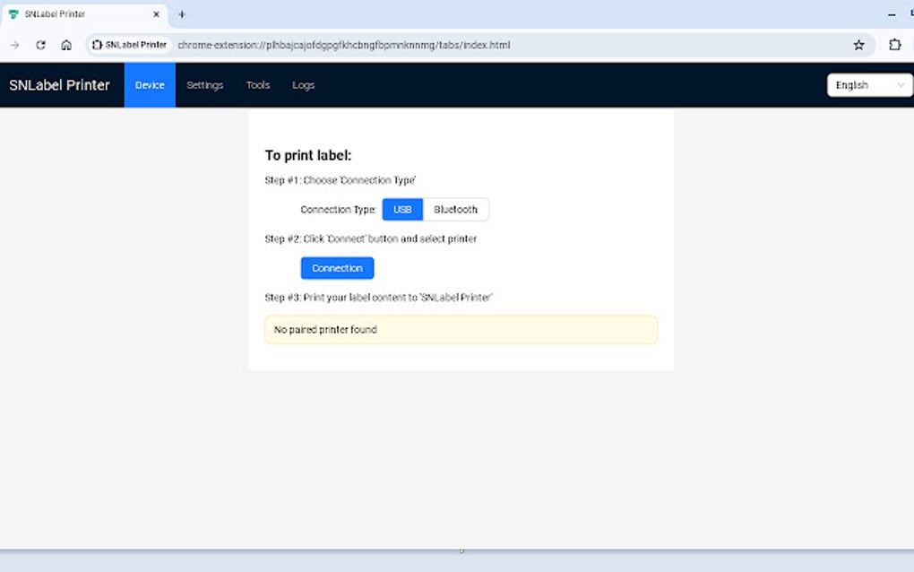 SNLabel Printer for Google Chrome - Extension Download
