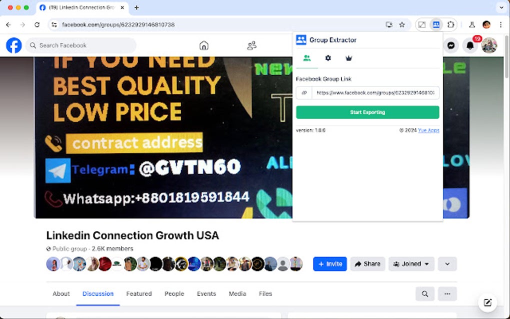 Group Extractor - Export Group Members for Google Chrome - Extension ...
