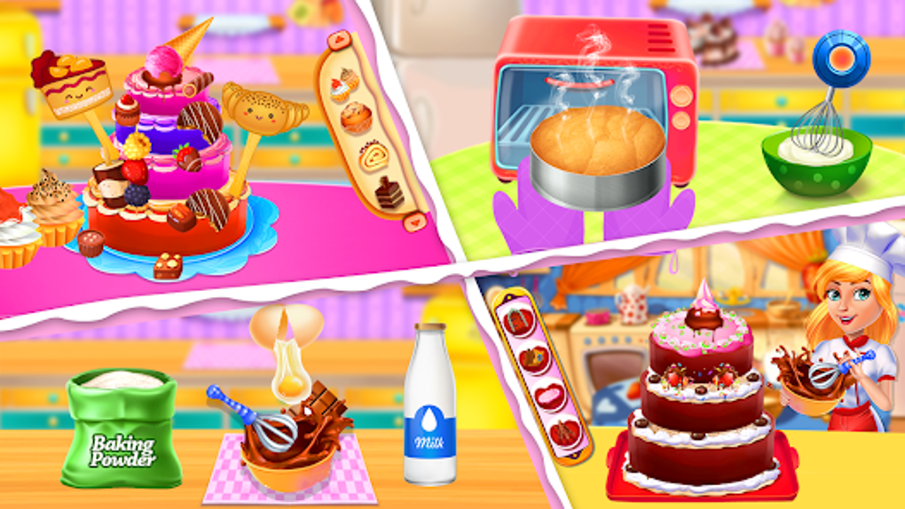 Cake Baking games for girls para Android - Descargar