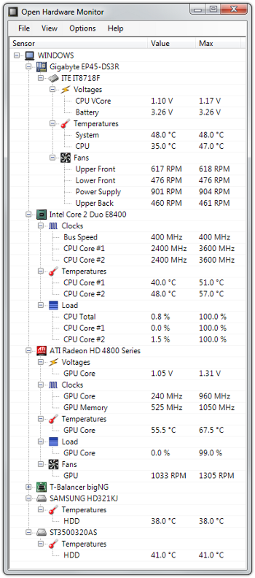 Open Hardware Monitor - 無料・ダウンロード
