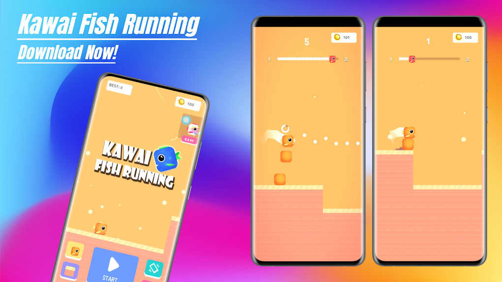Kawai Fish Running: Casual Flying Fish Game 2021 para Android - Descargar