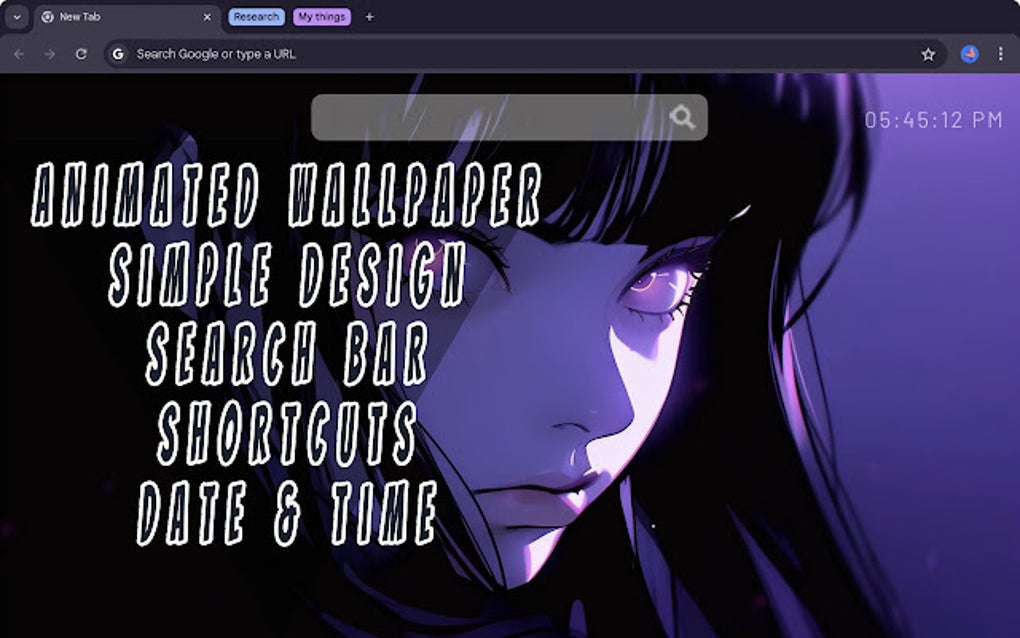 Violet Eyes in the Midnight Live Wallpaper para Google Chrome ...