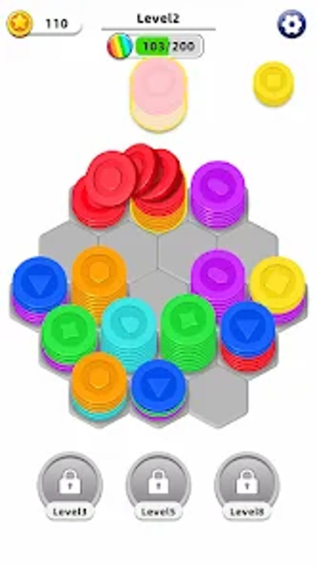 Hexa Coin Sort Für Android Download