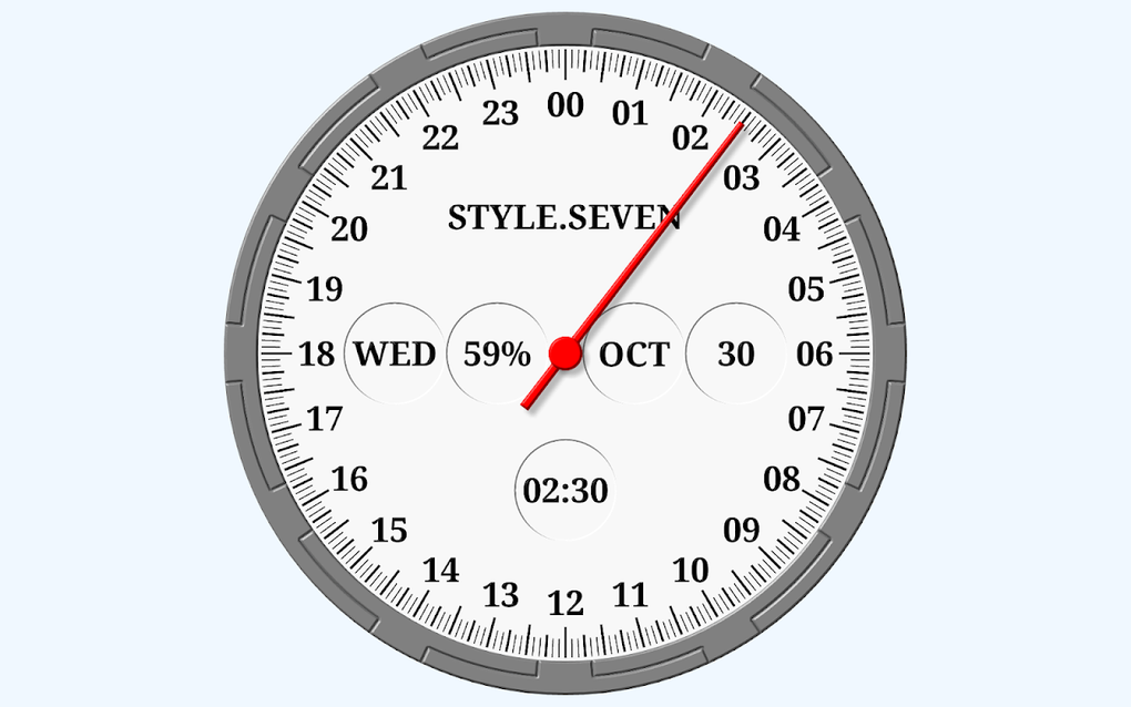 One Hand Analog Clock Live Wallpaper-7 APK for Android - Download