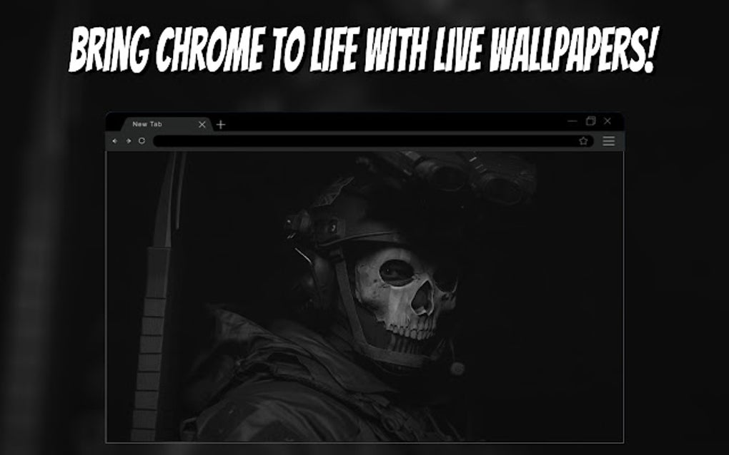 Ghost Call Of Duty: Modern Warfare II Live Wallpaper para Google Chrome ...