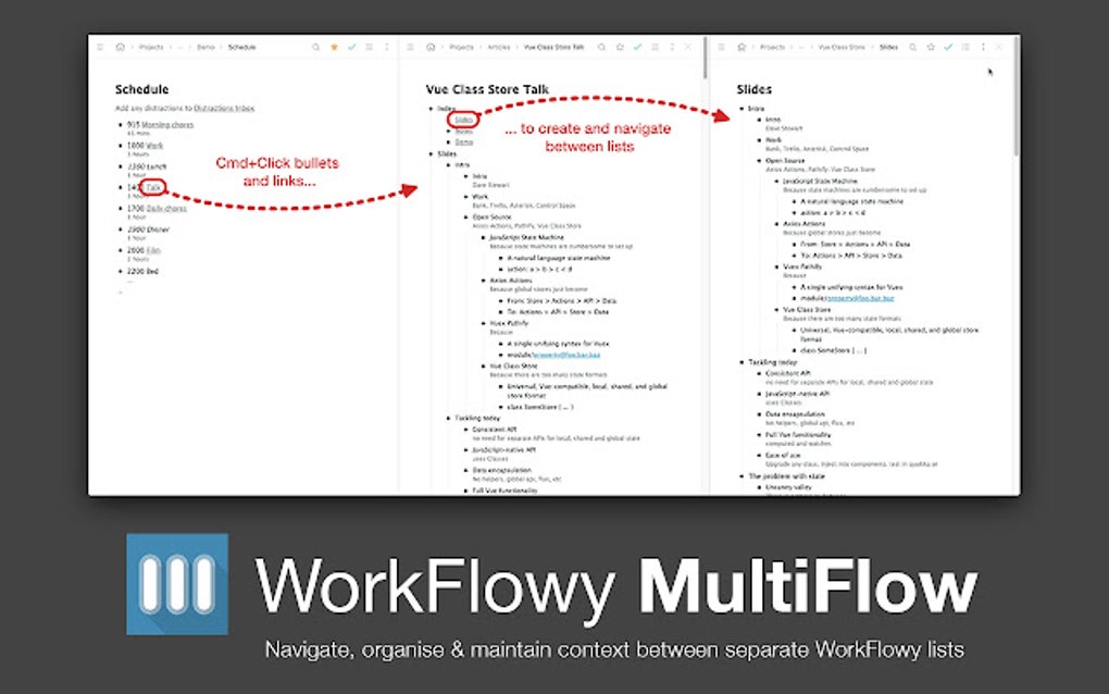 WorkFlowy MultiFlow Google Chrome 용 - 확장 프로그램 다운로드