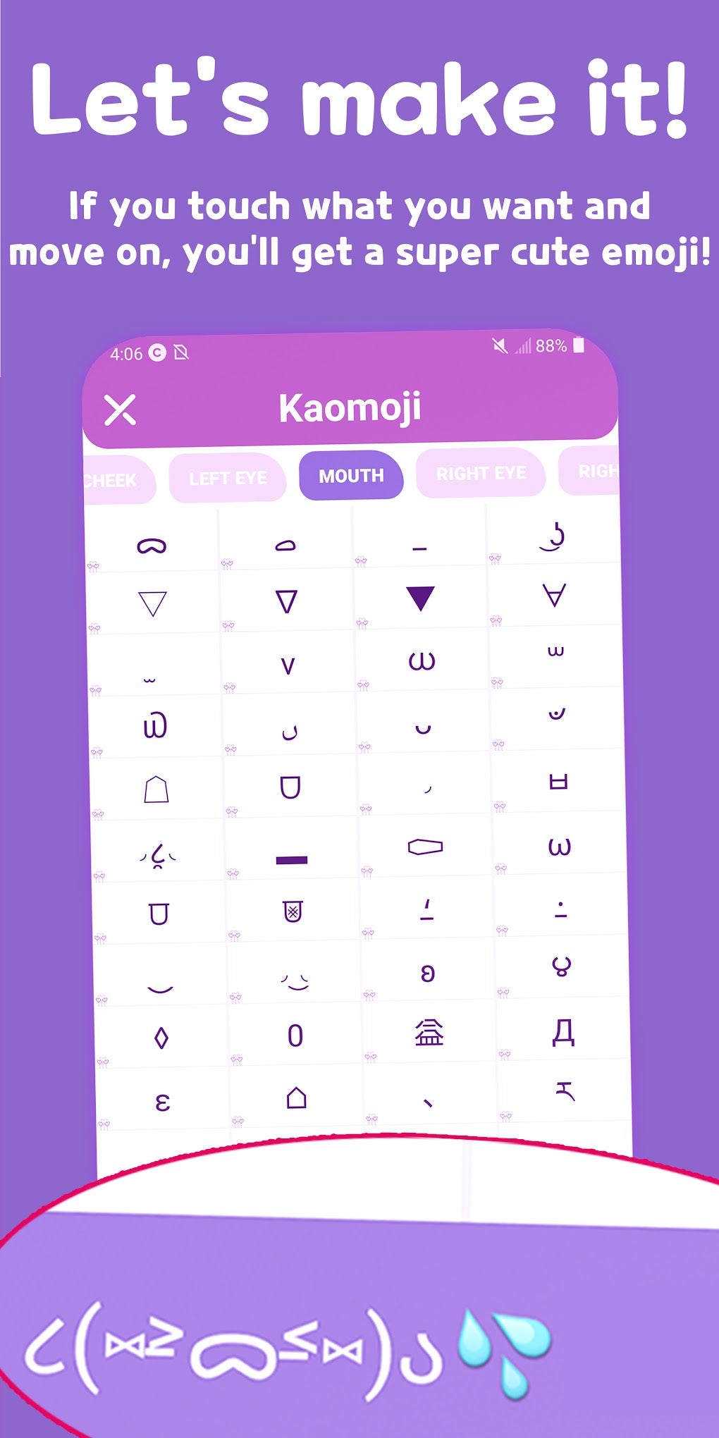 Kaomoji - Kawaii Cute Emoticon pour Android - Télécharger