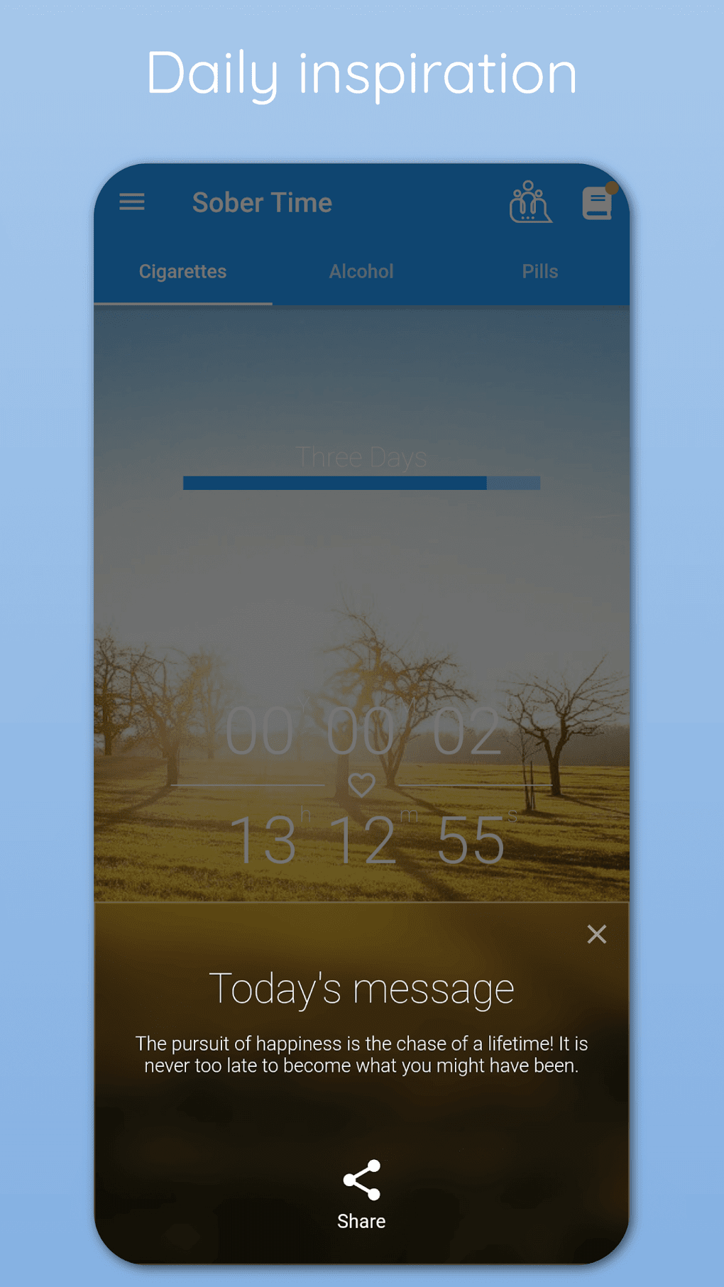 Sober Time - Sober Day Counter for Android - Download