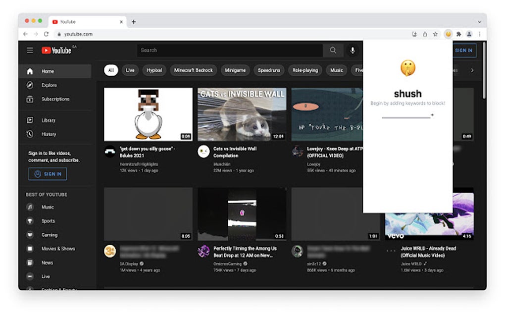 shush for Google Chrome - Extension Download