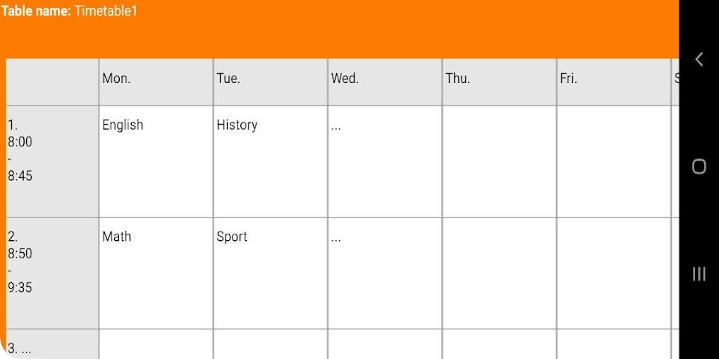 TimetableNotes for Android - Download