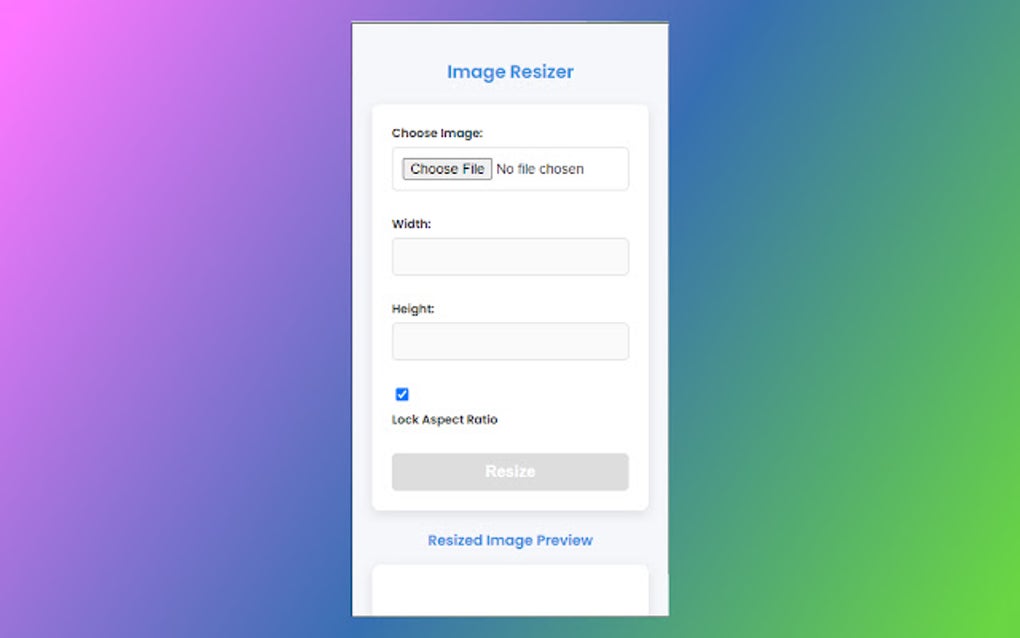 Image Resizer for Google Chrome - Extension Download