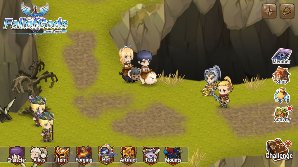 Fall of Gods: fantasy RPG para iPhone - Descargar