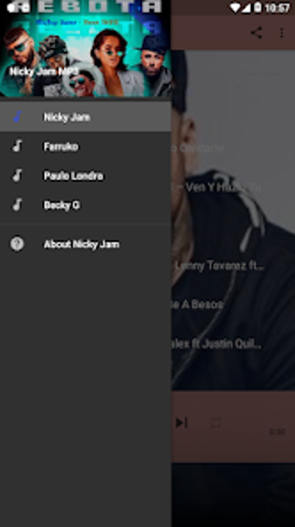 Nicky Jam PORFA Popular song for Android - Download
