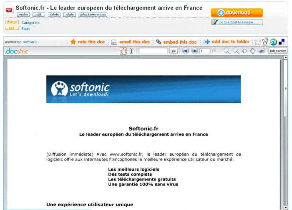 Docstoc pour Mac - Télécharger