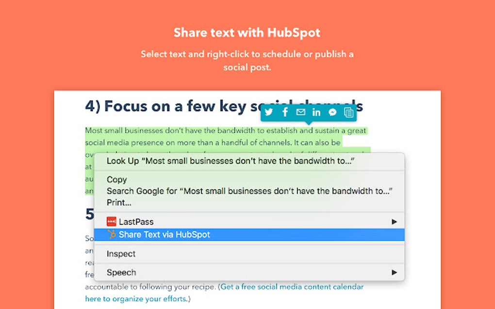 HubSpot Social for Google Chrome - Extension Download