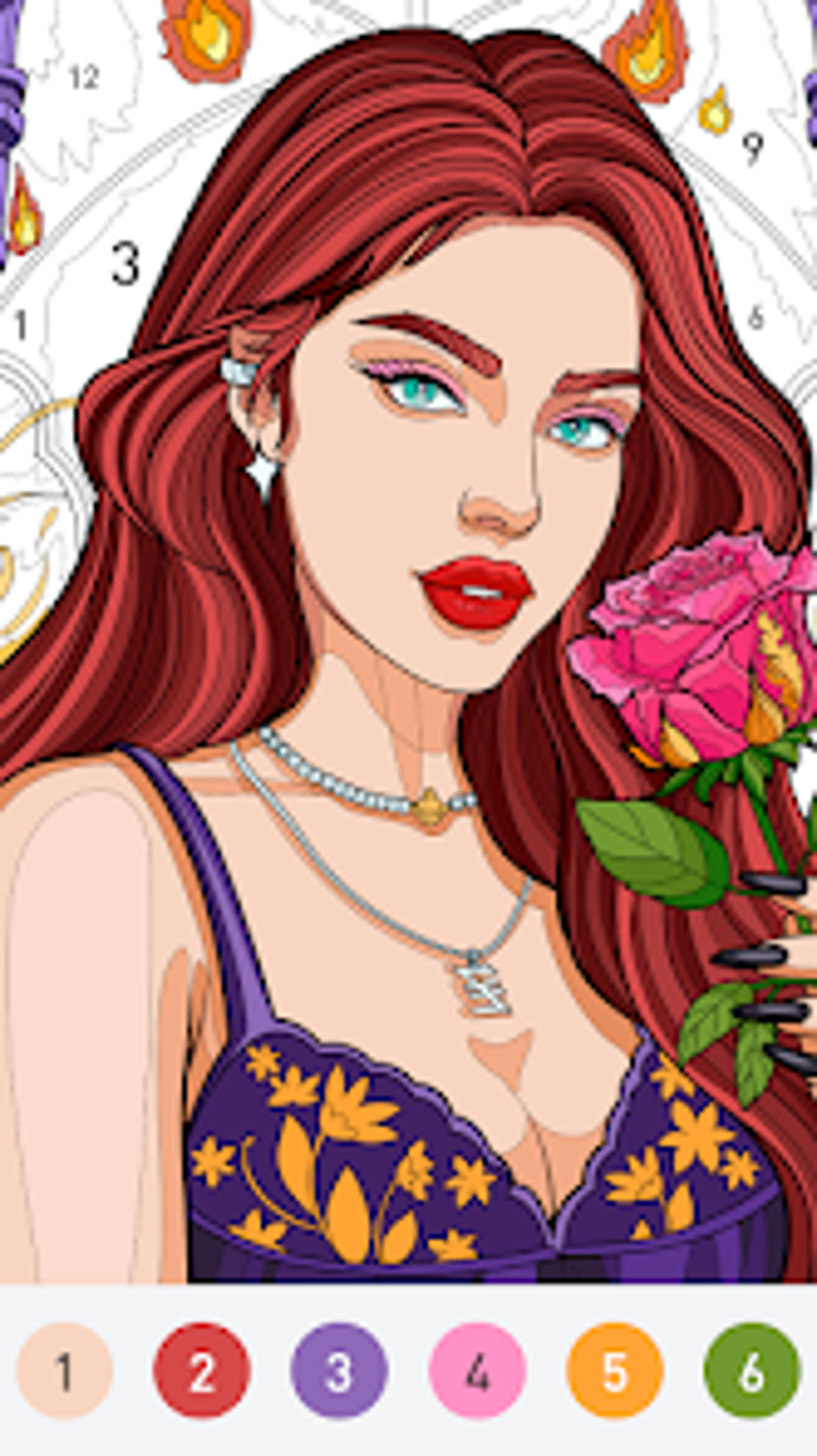 Lady Color - Paint by number para Android - Descargar