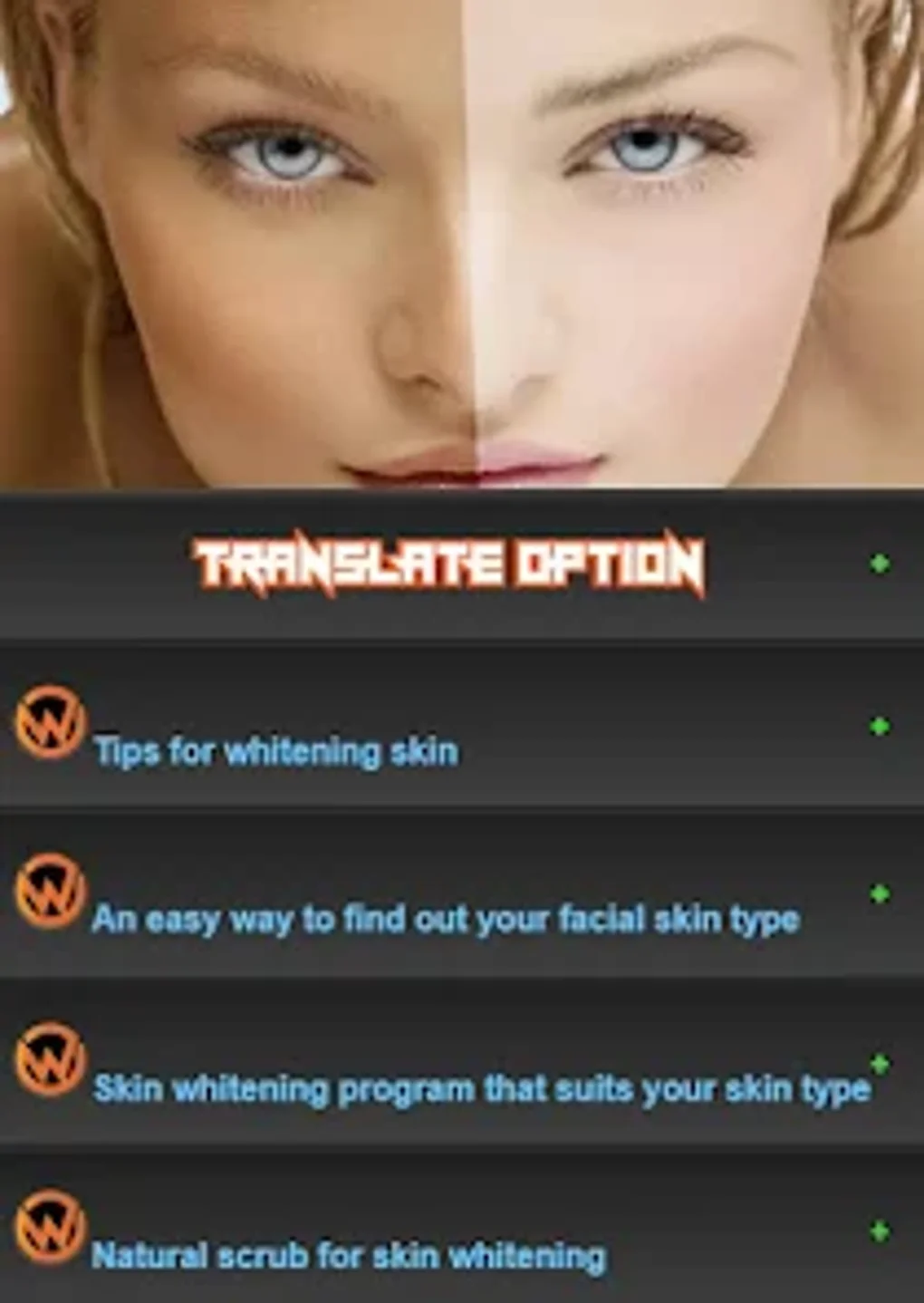Guide to whiten skin for Android - Download