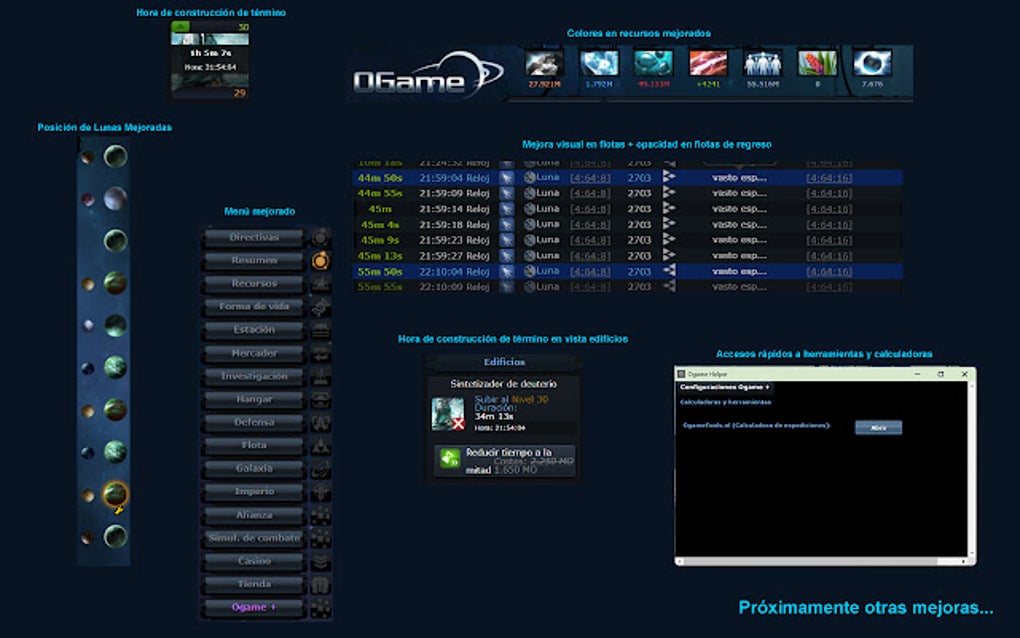 Ogame + para Google Chrome - Extensão Download