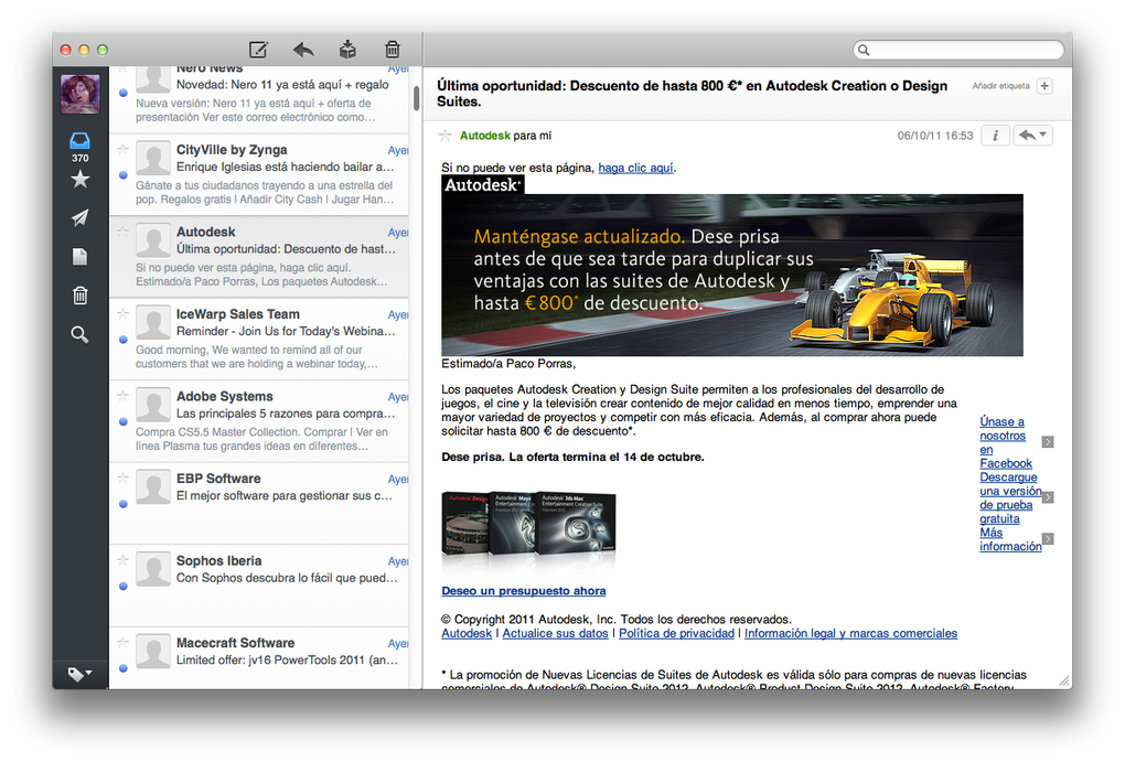 Sparrow para Mac - Descargar