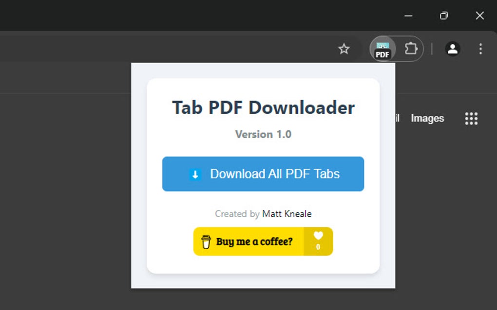 Tab PDF Downloader Google Chrome 용 - 확장 프로그램 다운로드