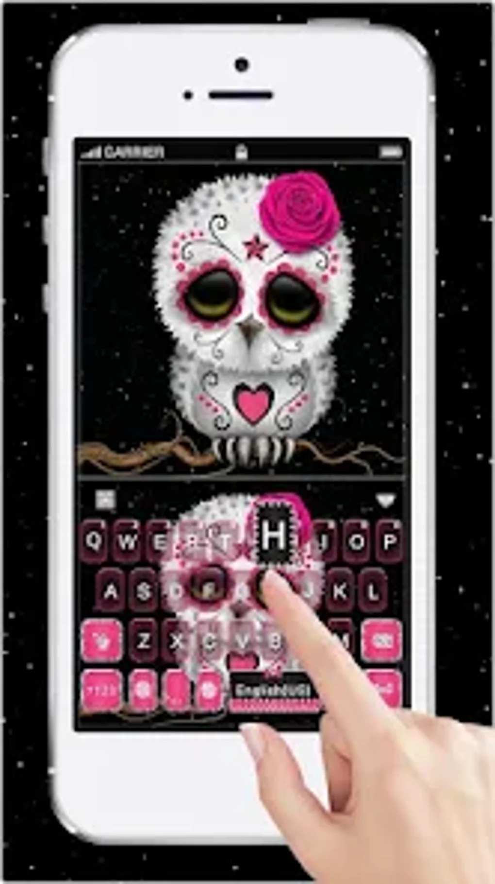 Sugar Skull Owl Keyboard Theme for Android - Download