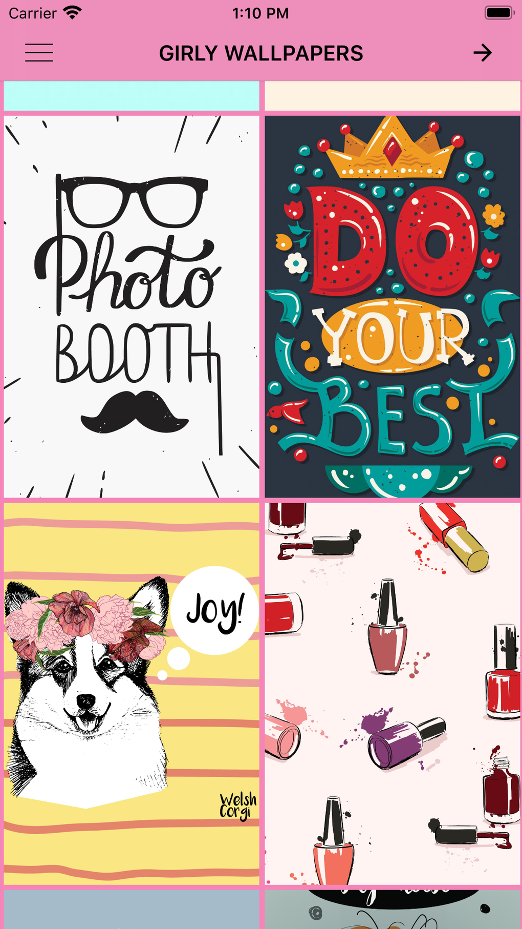 Girly Backgrounds Wallpapers para iPhone - Descargar